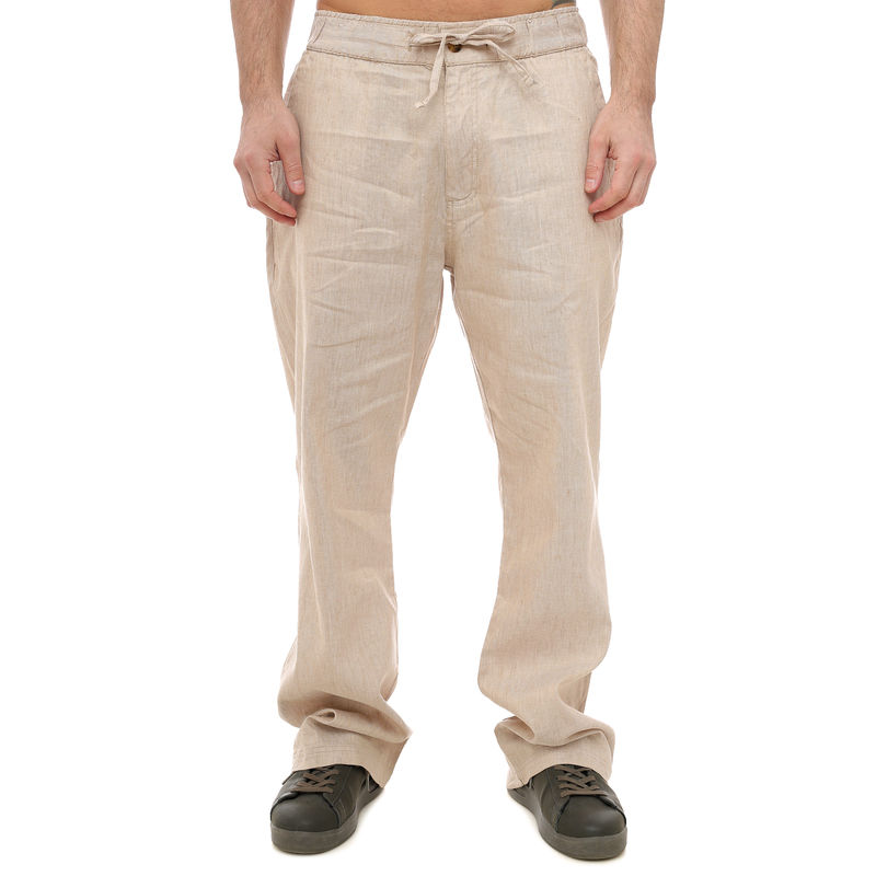 Muške pantalone Michael Kors Linen beach pant