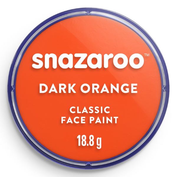 Snazaroo SNZ CLASSIC FACE PAINT 18ML POT DARK ORANGE