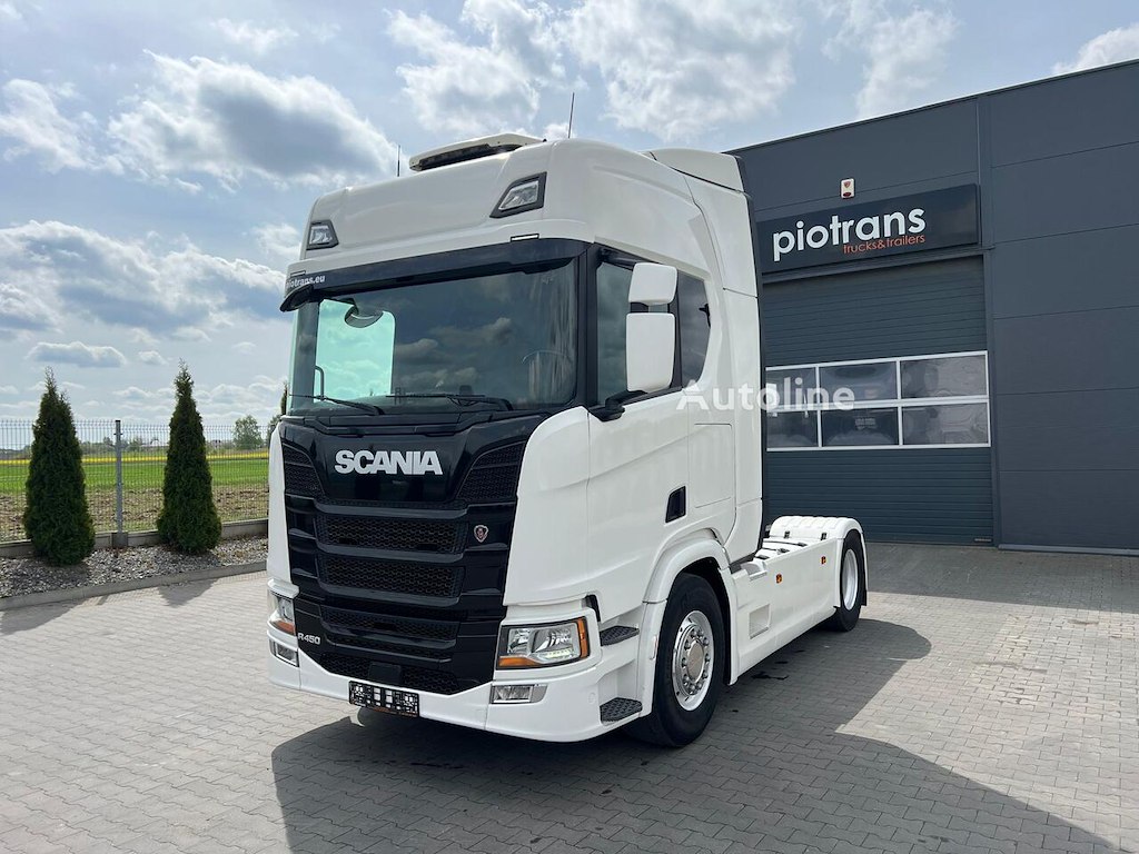 Scania R450 / RETARDER / WYSOKA KABINA / ACC / KLIMA POSTOJOWA / 2020 / tegljač