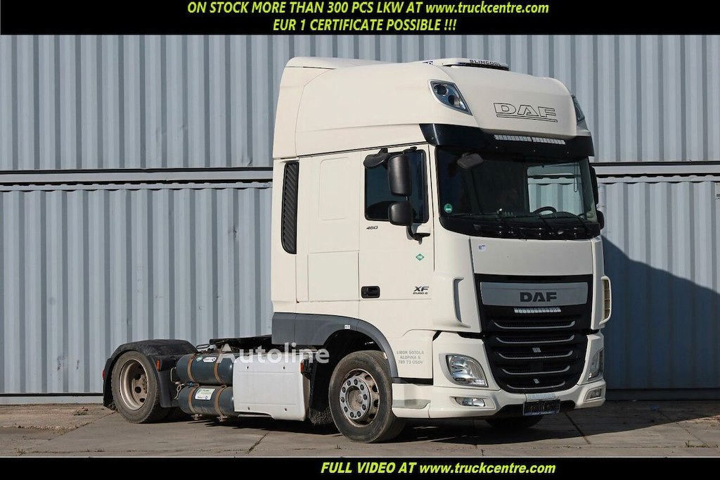 DAF XF 460 FT, EURO 6, LOW DECK, NM + CNG tegljač