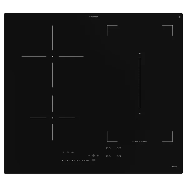 Indukciona ploča, IKEA 500 crna, 58 cm