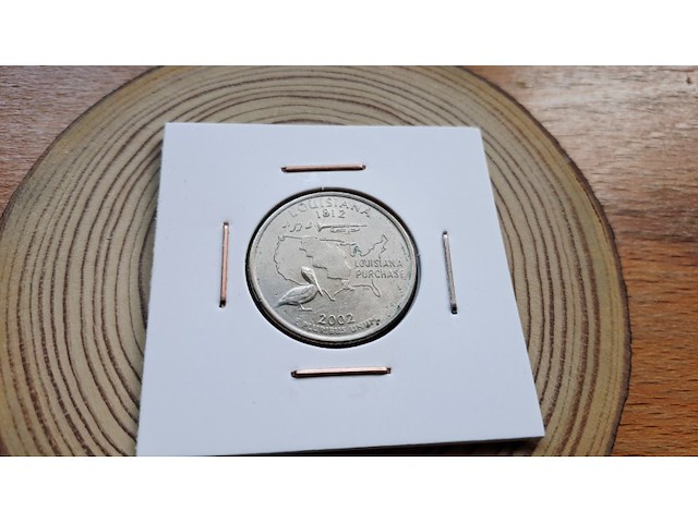 USA QUARTER DOLLAR 1812-2002 GODINA LOUISIANA JUBILARAC