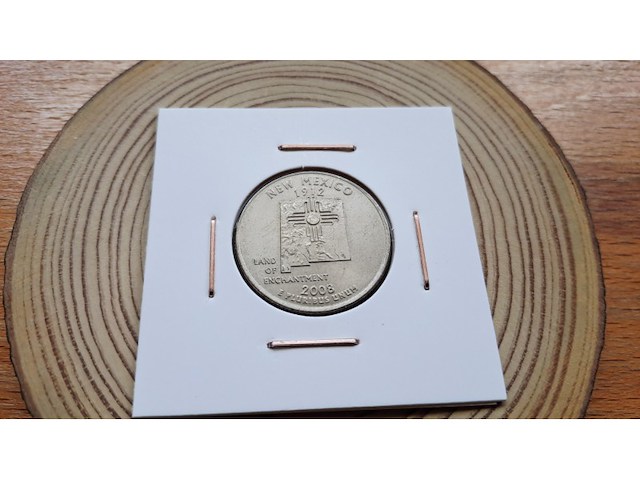 USA QUARTER DOLLAR 1912-2008 GOD NEW MEXICO JUBILARAC