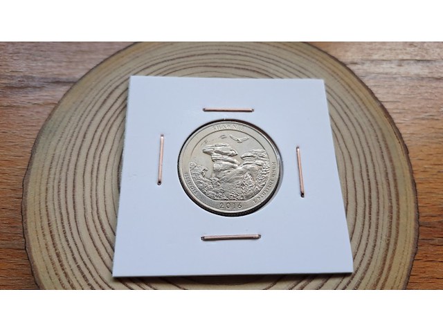USA QUARTER DOLLAR 2016 GODINA ILLINOIS JUBIILARAC