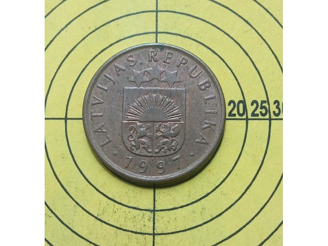 Letonija 1 santims 1997g km15