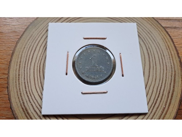 SFRJ 1 DINAR 1945 GODINA PRELEP KOMAD