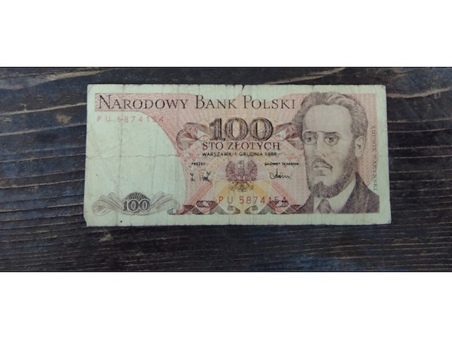 POLJSKA 100 ZLOTA 1988