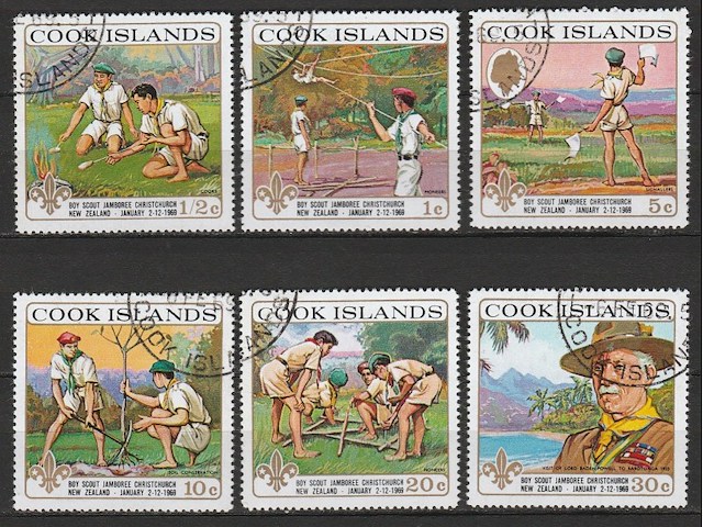 Cook Islands,Kukova ostrva - 1969 - Skauti, izviđači ⚜️