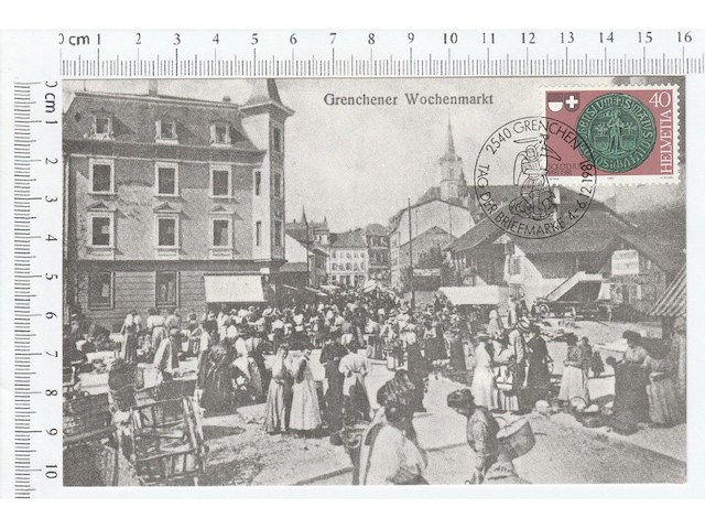Švajcarska, Switzerland-Tag der briefmarke, Wochenmarkt