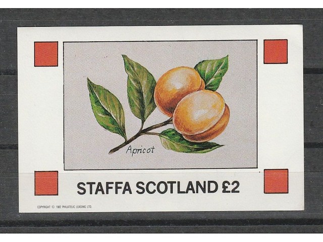 Staffa - Apricot, Fruit - 1982 - MNH