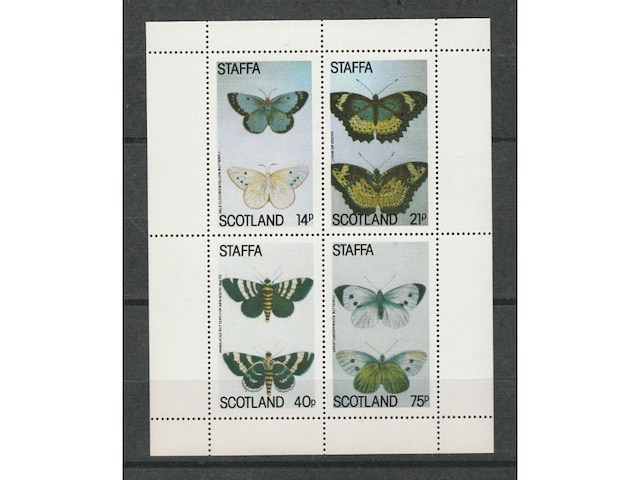 Staffa - 1979 - Butterflies, leptiri - MNH