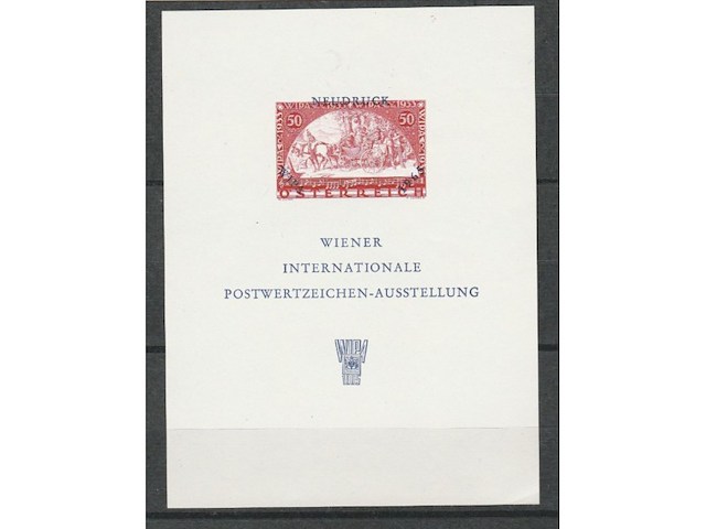 Wiener internationale postwertzeichen-ausstellung - Neu