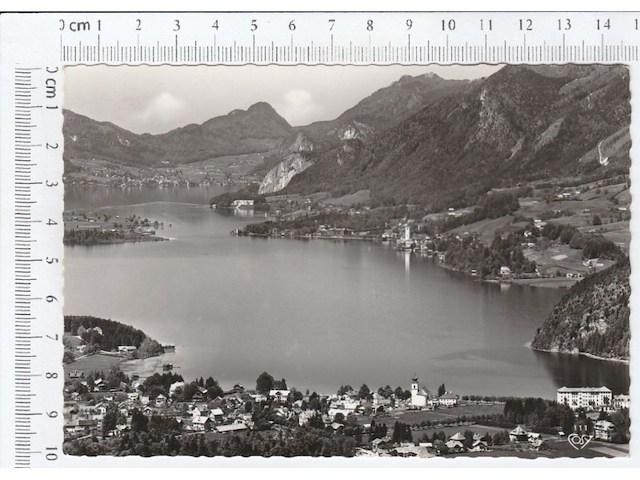 Wolfgangsee (Salzkammergut) mit den Ortschaften Strobl,