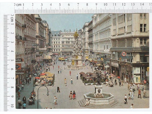Wien, Vienna, Beč - Graben with Pestilence Column