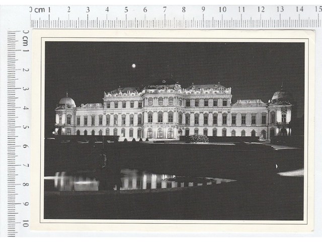 Wien, Vienna - Schloss Belvedere, nachtaufnahme,Beč