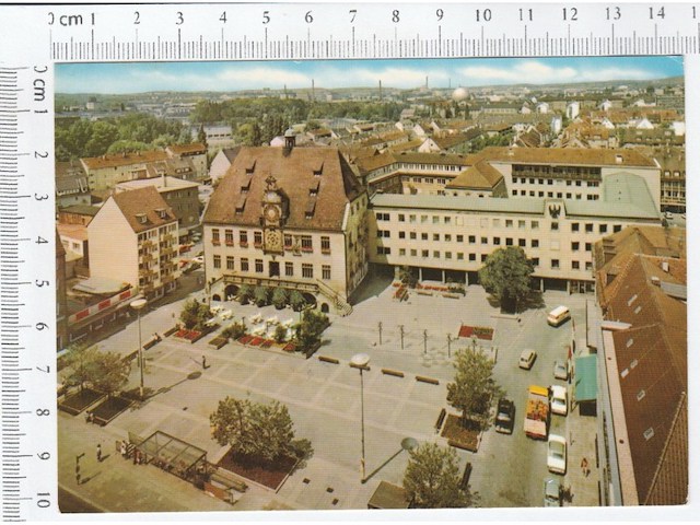 Hajlbron, Heilbronn am Neckar Rathaus und Marktplatz
