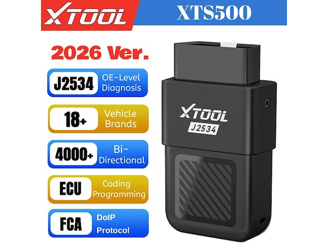 Novo-XTOOL XTS500 J2534 VCI OBD2 All System ECU Coding