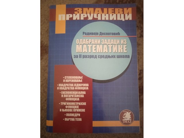 Odabrani zadaci iz matematike za II razred srednje škol