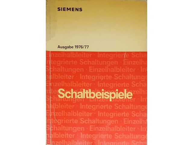 Katalog Integrisanih Kola `SIEMENS` Germany 1976/77