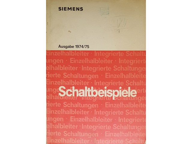 Katalog Integrisanih Kola `SIEMENS` Germany 1974/75