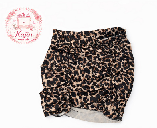 Mini suknja sa naborima i leopard printom vel S