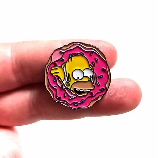 Pin badge (bedž) Homer donut, 1326-01