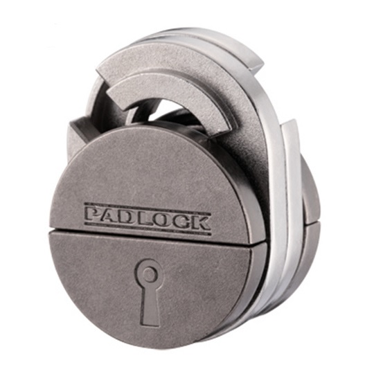 Hanayama cast puzzle padlock, 0485-24