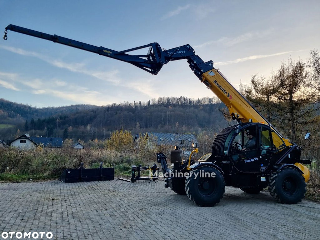 Haulotte HTL 4017 Dźwig 17m. z Bocianem 22m. Łyżka szufla. widły z Hydrau teleskopski utovarivač