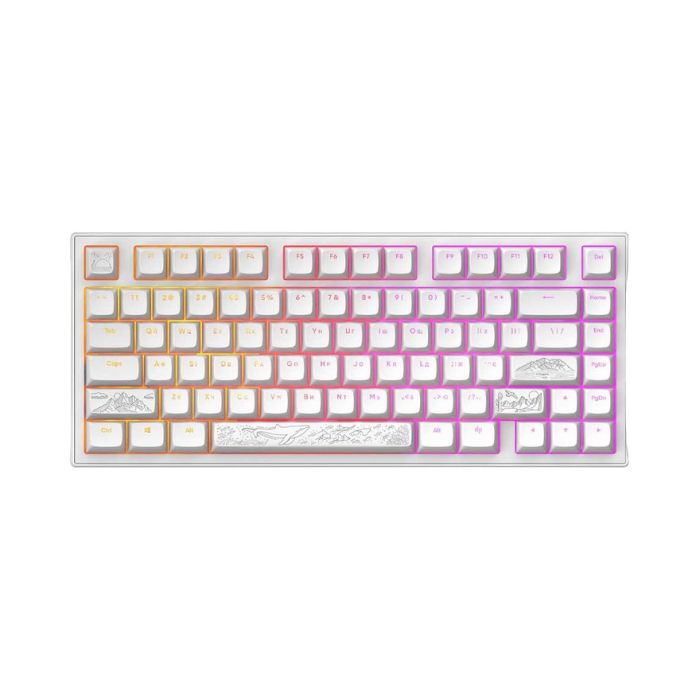 Tastatura Dark Project ALU Terra Nostra White Wired Gaming Keyboard ANSI/UA
