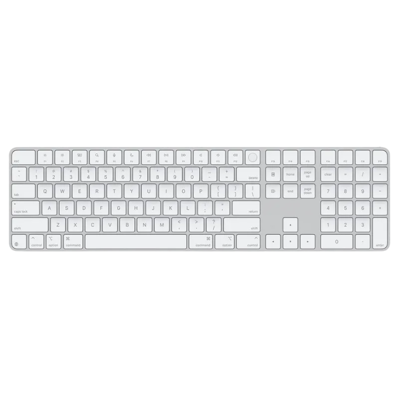 Apple Magic Keyboard (2024) bežična tastatura sa numeričkim tasterima, International English – White Keys (mxk73z/a)