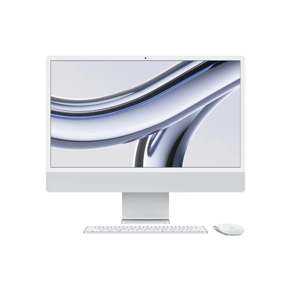 Apple iMac M3 24″ 8/256GB, Sivi (Silver), (mqr93cr/a)