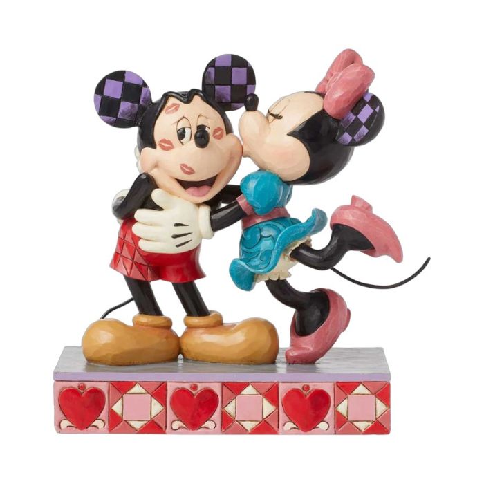 Figura Jim Shore Hugs & Kisses Mickey & Minnie Love Figurine