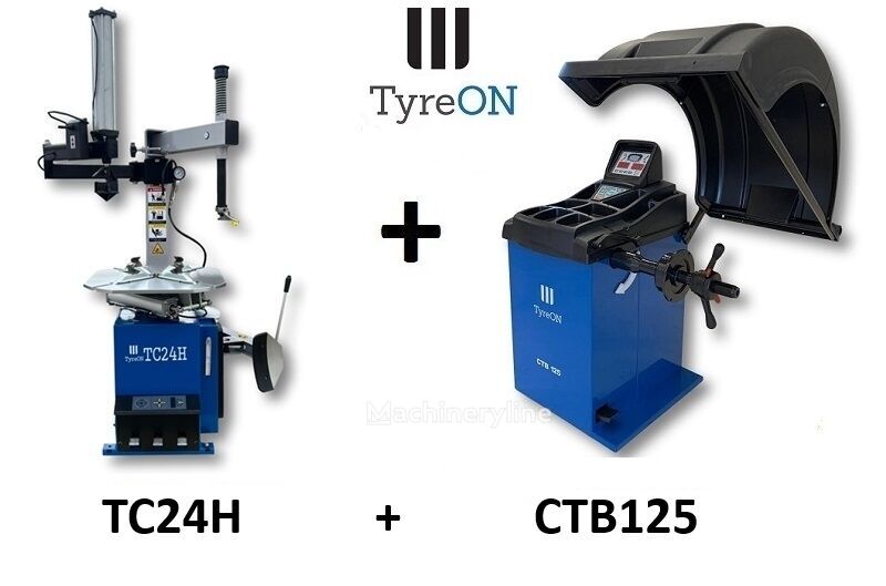 Novi TyreON TC24H 230V 24 Inch tyre changer with assist arm + car wheel bal demonterka