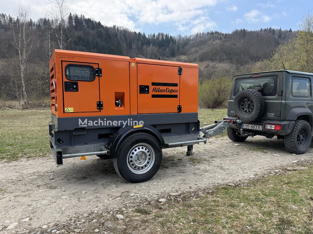 Atlas Copco QAS 40 KW wyciszony! 2018r. 5500mtg. JAK NOWY z Norwegii. Mocny inverterski generator