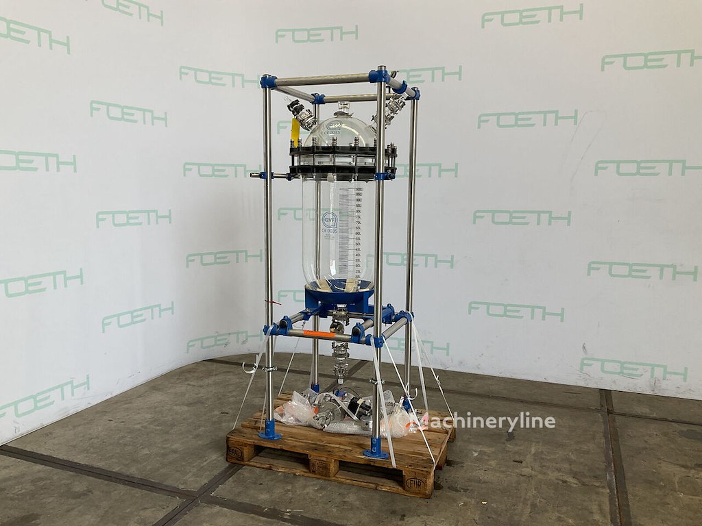 QVF Glasstechnik Vessel 100 L - Vertical tank hemijski reaktor