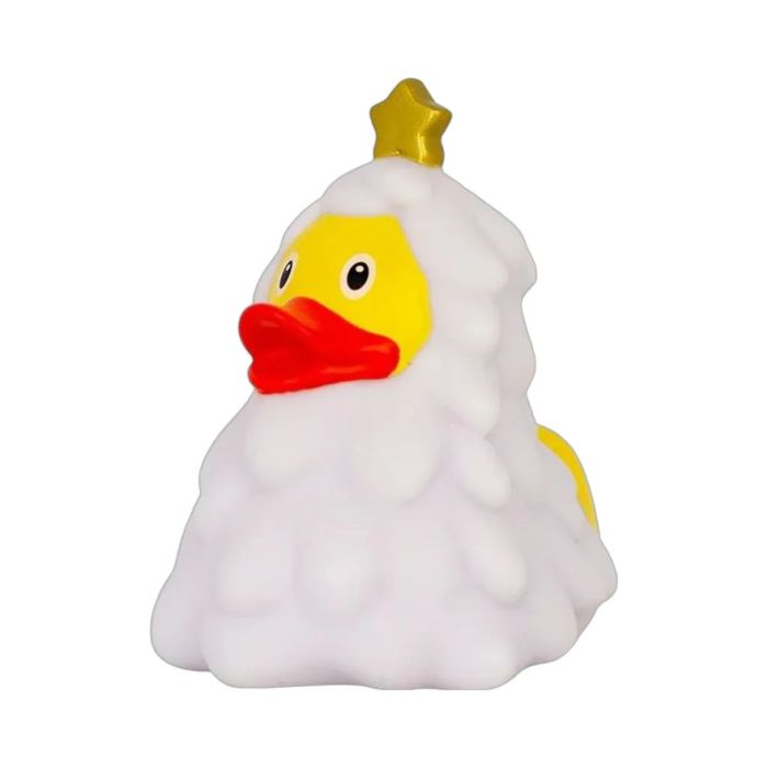 Figura Lilalu Patkica White Christmas Tree Rubber Duck 9cm White