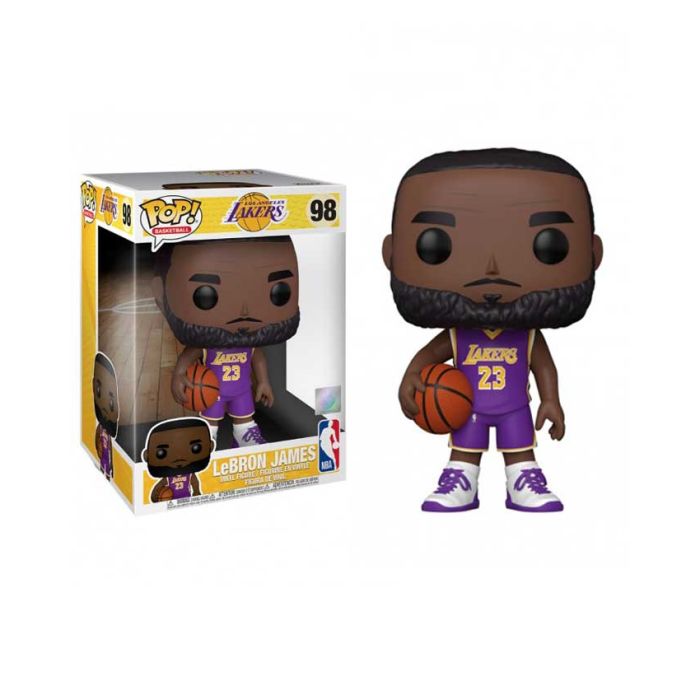 Figura Funko POP! NBA Lakers - Oversized - Lebron James (Purple Jersey) 25cm