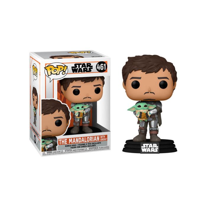 Figura Funko POP! Star Wars Mandalorian - Mando Holding The Child