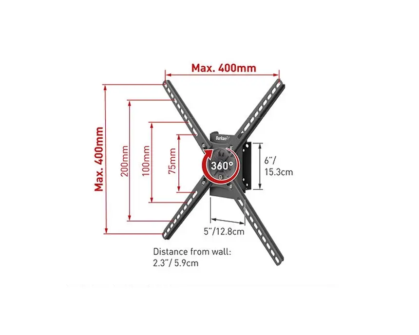 BARKAN BM300R LCD TV zglobni zidni nosač do 65 inča