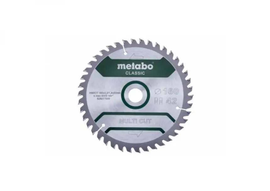 Metabo list testere "Multi Cut Classic" fi160x22x20 Z42 FZ/TZ 5° 628277000