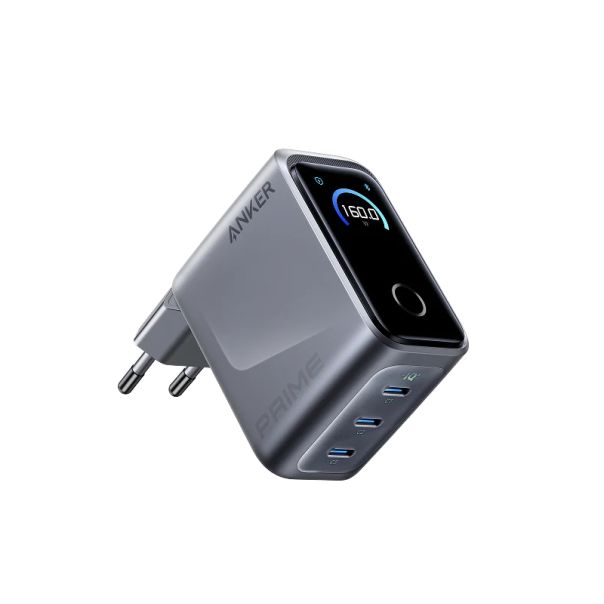 ANKER Punjač Prime 160W, 3-porta (3x USB-C), srebrna