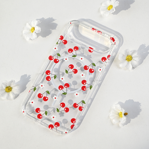 Maska za iPhone 17 Air 66 Cute Cherries Print Magsafe