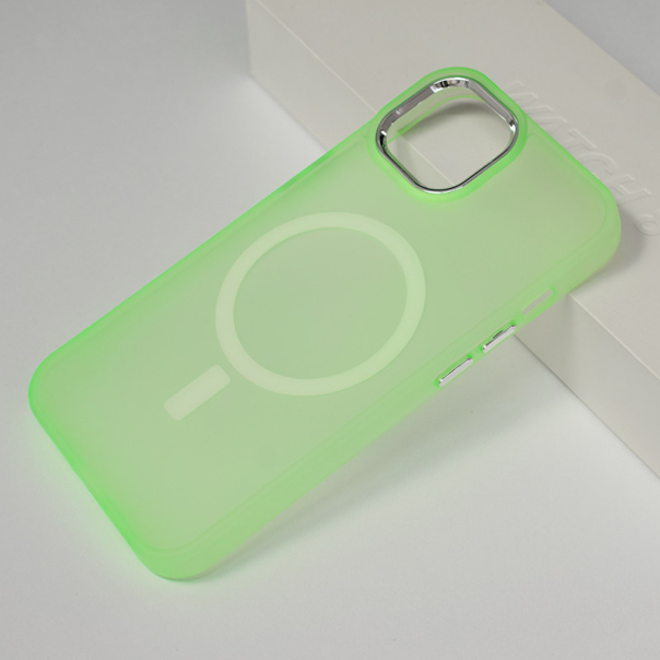 Maska za iPhone 14 Colorful Mag Case zelena