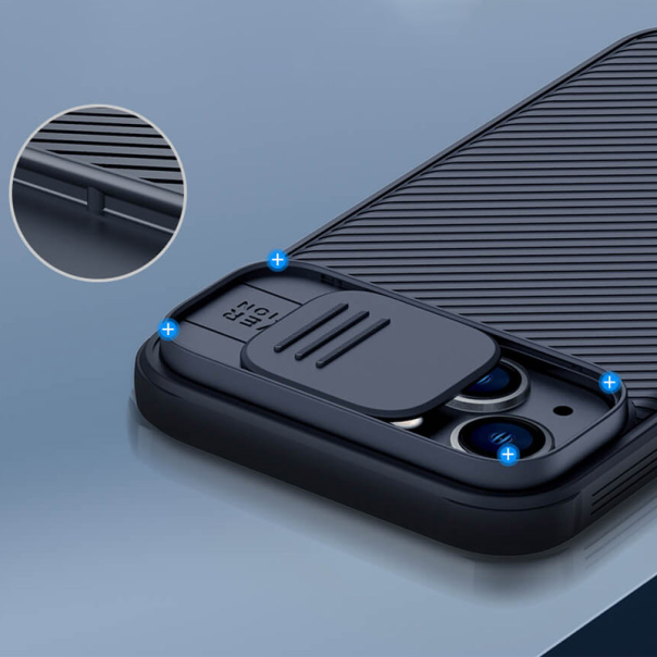 Maska za iPhone 15 Plus Nillkin CamShield Pro plava