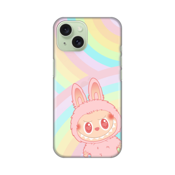 Maska za iPhone 15 6.1 La Bubu Rainbow Silikonska Print Skin