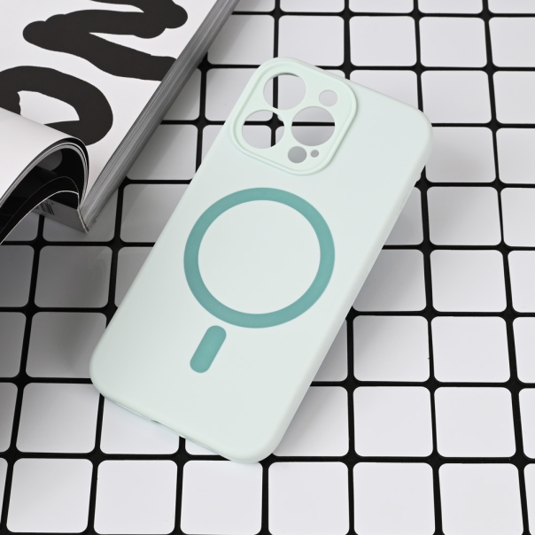 Maska za iPhone 14 Pro 6.1 Magsafe Pure color mint