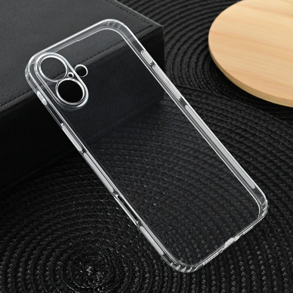 Maska za iPhone 16 Plus 6.7 transparent silikonska Ultra Thin with pluggy