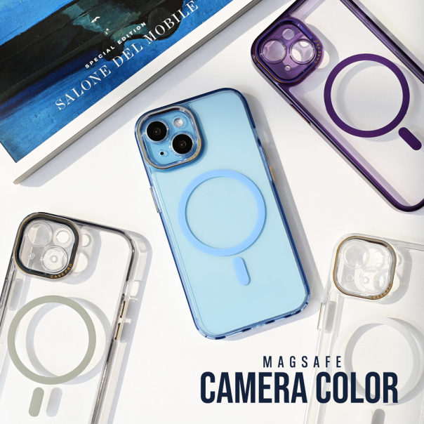 Maska za iPhone 15 Pro Max 6.7 Magsafe Camera Color ljubičasta