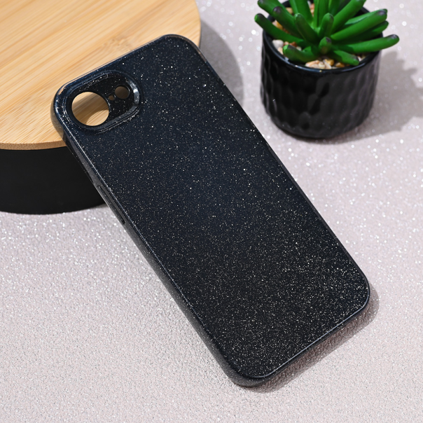 Maska za iPhone 16E 6.1 Sparkle Dust crna