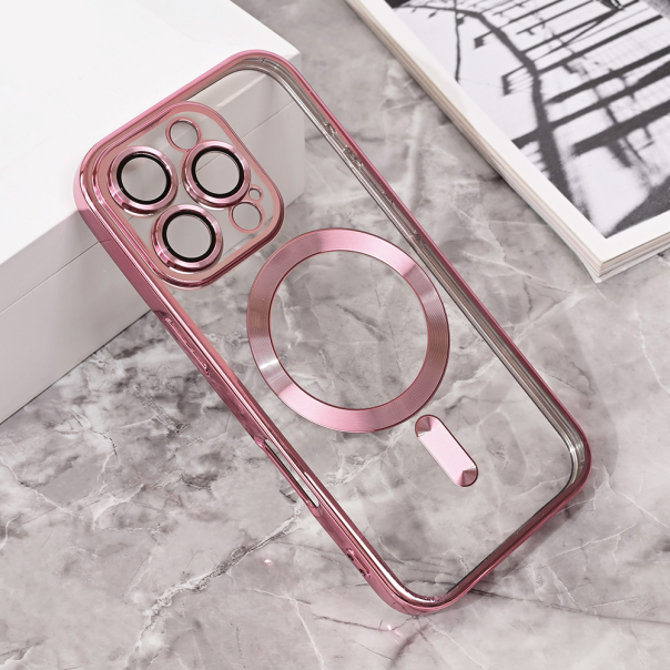 Torbica Magsafe Lux za iPhone 16 Pro 6.3 roze